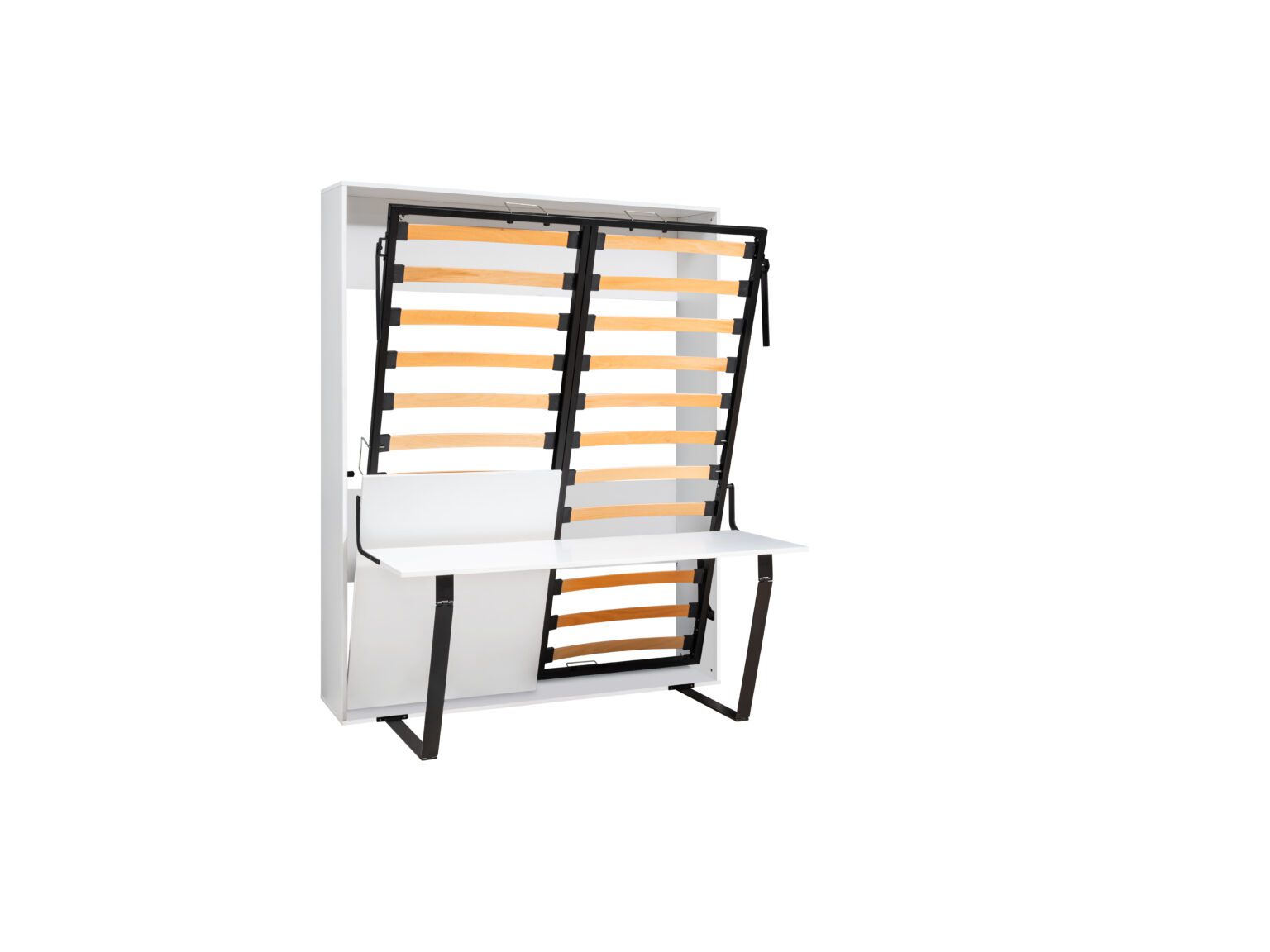 Double Vertical Wall Bed with Extendable Table Mechanism - Modamob ...